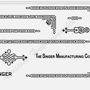 Singer Featherweight 221 Sewing Machine Restoration Decals - Etsy