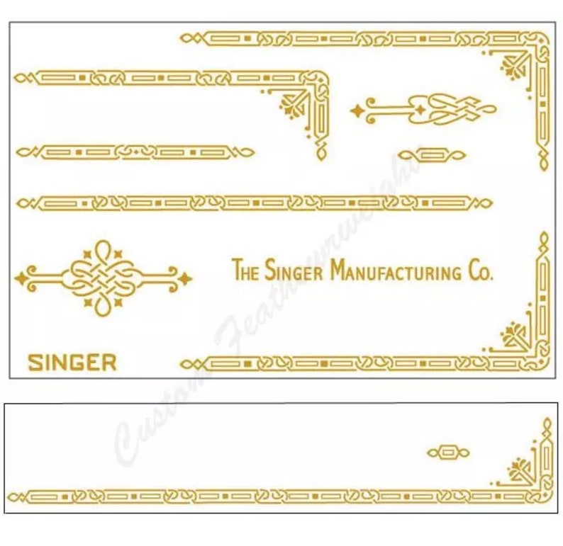 Singer Featherweight 221 Sewing Machine Restoration Decals - Etsy