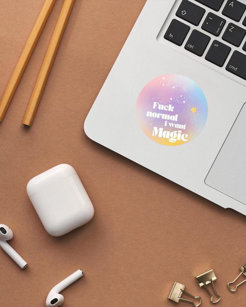Pastel Magic Quote Sticker | Sparkly Aesthetic PNG (digital Download ...