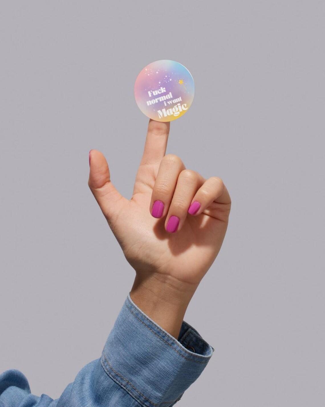 Pastel Magic Quote Sticker | Sparkly Aesthetic PNG (digital Download ...