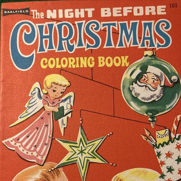 Twas the Night Before Christmas Coloring - Etsy