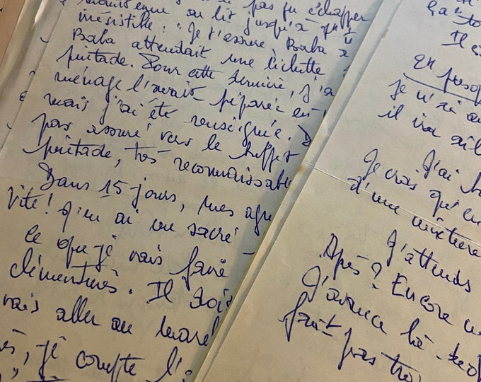 1939 to 1941 Collection of Daily Writings in French Selling in Groups ...