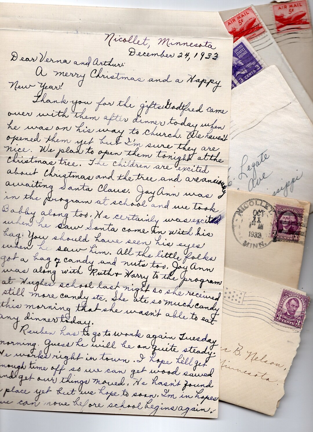 Vintage Handwritten Letters 1930s and 40s Handwritten Letters With ...