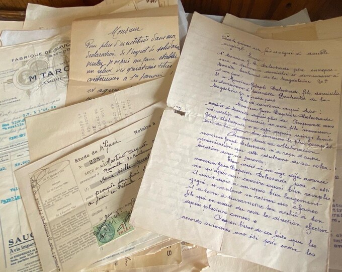 French Ephemera Bundle of 20 Sheets French Ephemera Vintage French ...