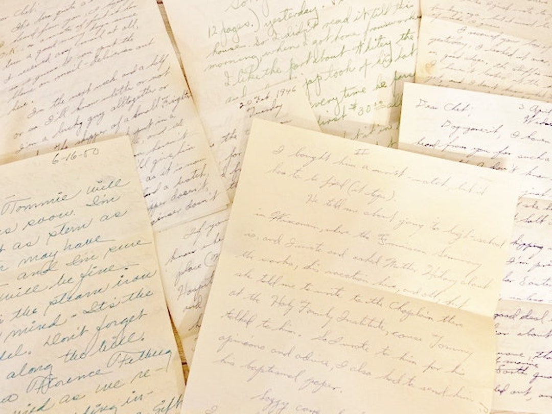 Vintage Handwritten Letters Group of Fifteen Antique and Vintage ...