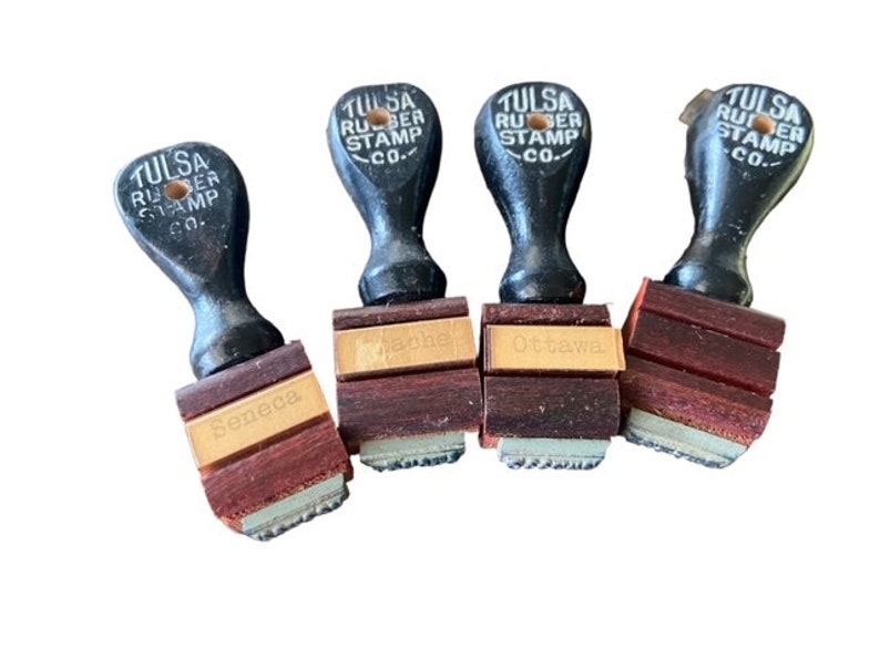 Vintage Collection of Indian Tribe Names Ink Stamps From - Etsy