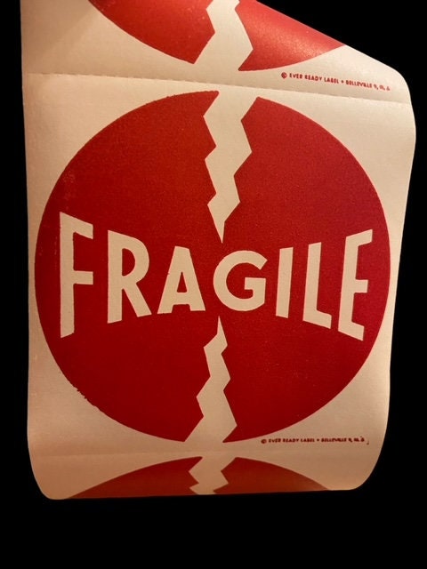 Vintage Fragile Label