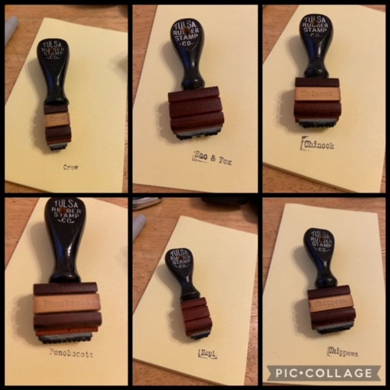 Vintage Collection of Indian Tribe Names Ink Stamps From - Etsy