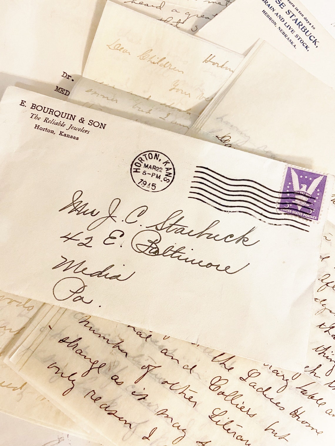 Early 1900s Handwritten Letters and Envelopes Groups of Five - Etsy