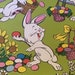 1982 Vintage Cardstock Easter Bunny Display Card for Lucky Egg Vending ...