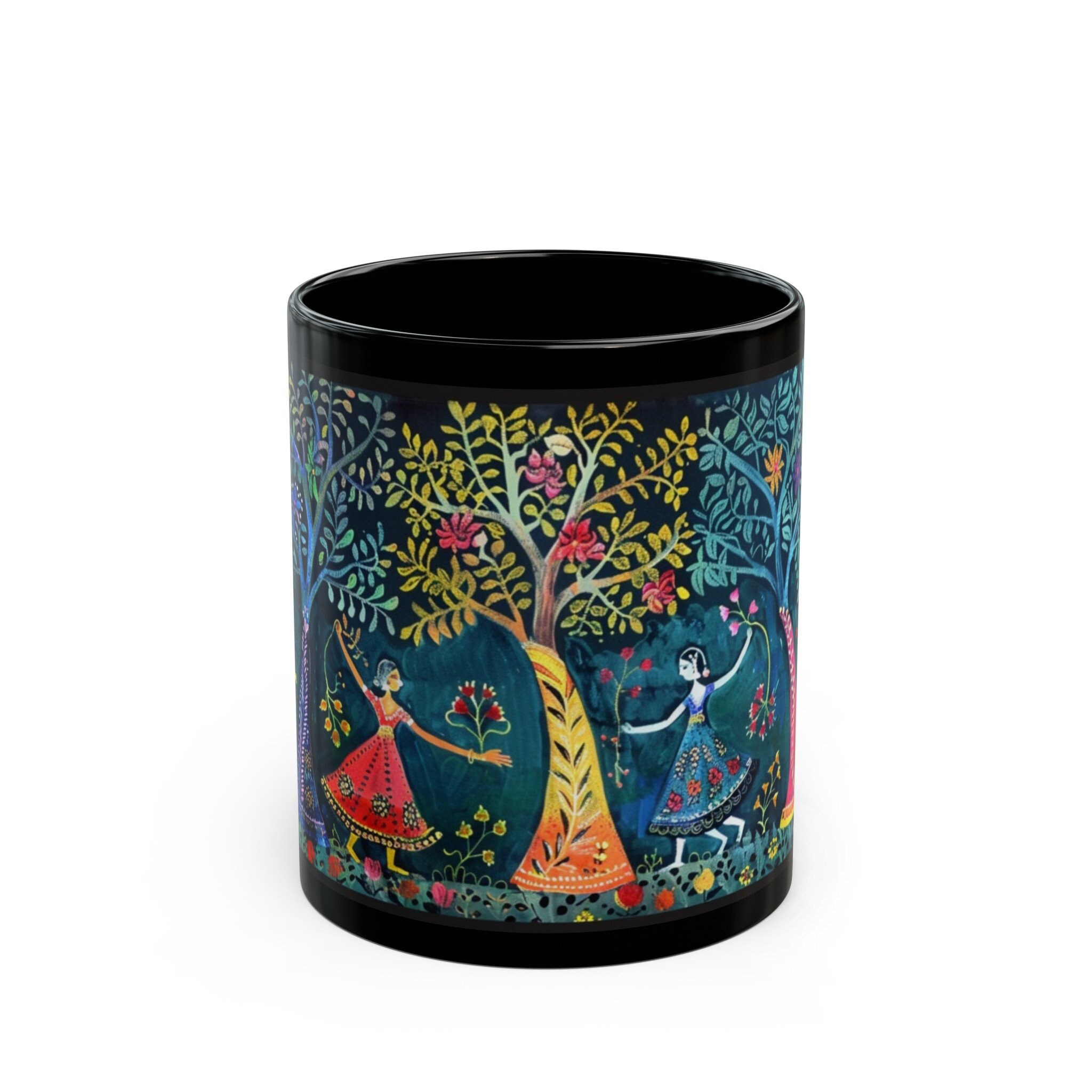 Coffee , Tea, Latte, Chai Mug, Indian, Pichwai Art, Ethnic, Tribal ...