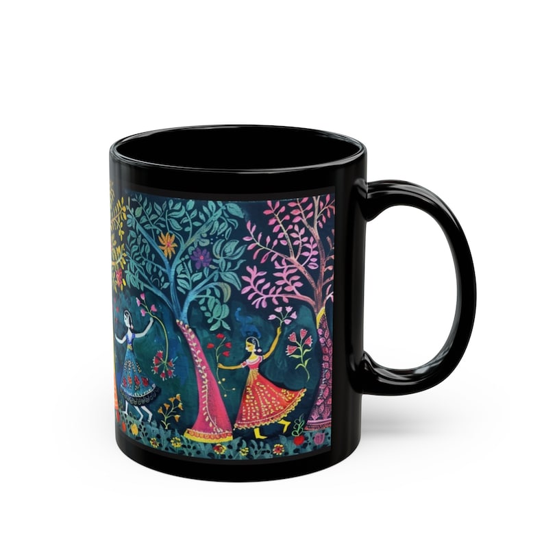 Coffee , Tea, Latte, Chai Mug, Indian, Pichwai Art, Ethnic, Tribal ...
