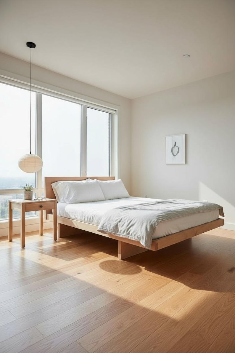 Kyoto Bed With Headboard, Modern Design Bed, Japanese Joinery Design ...