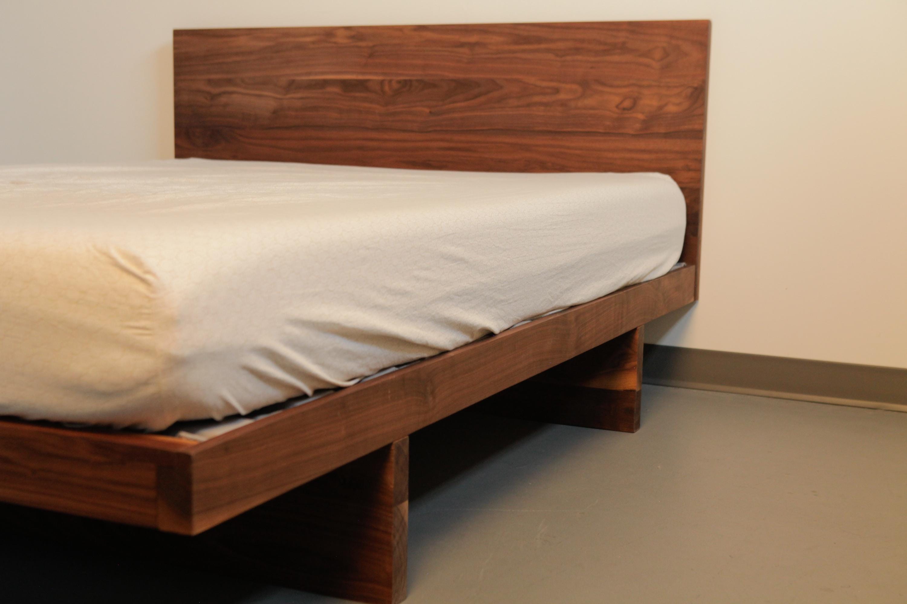 Kyoto Bed With Headboard, Modern Design Bed, Japanese Joinery Design ...