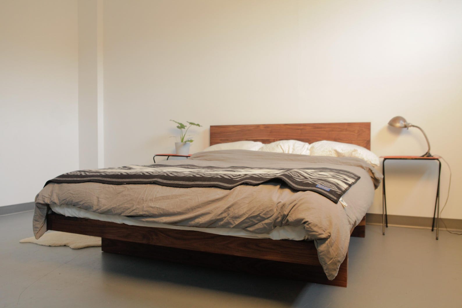 Kyoto Bed With Headboard, Modern Design Bed, Japanese Joinery Design ...