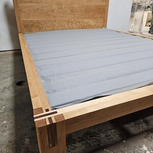Castle Joint Bed With Headboard, Japanese Joinery Bed, Solid Wood Bed ...