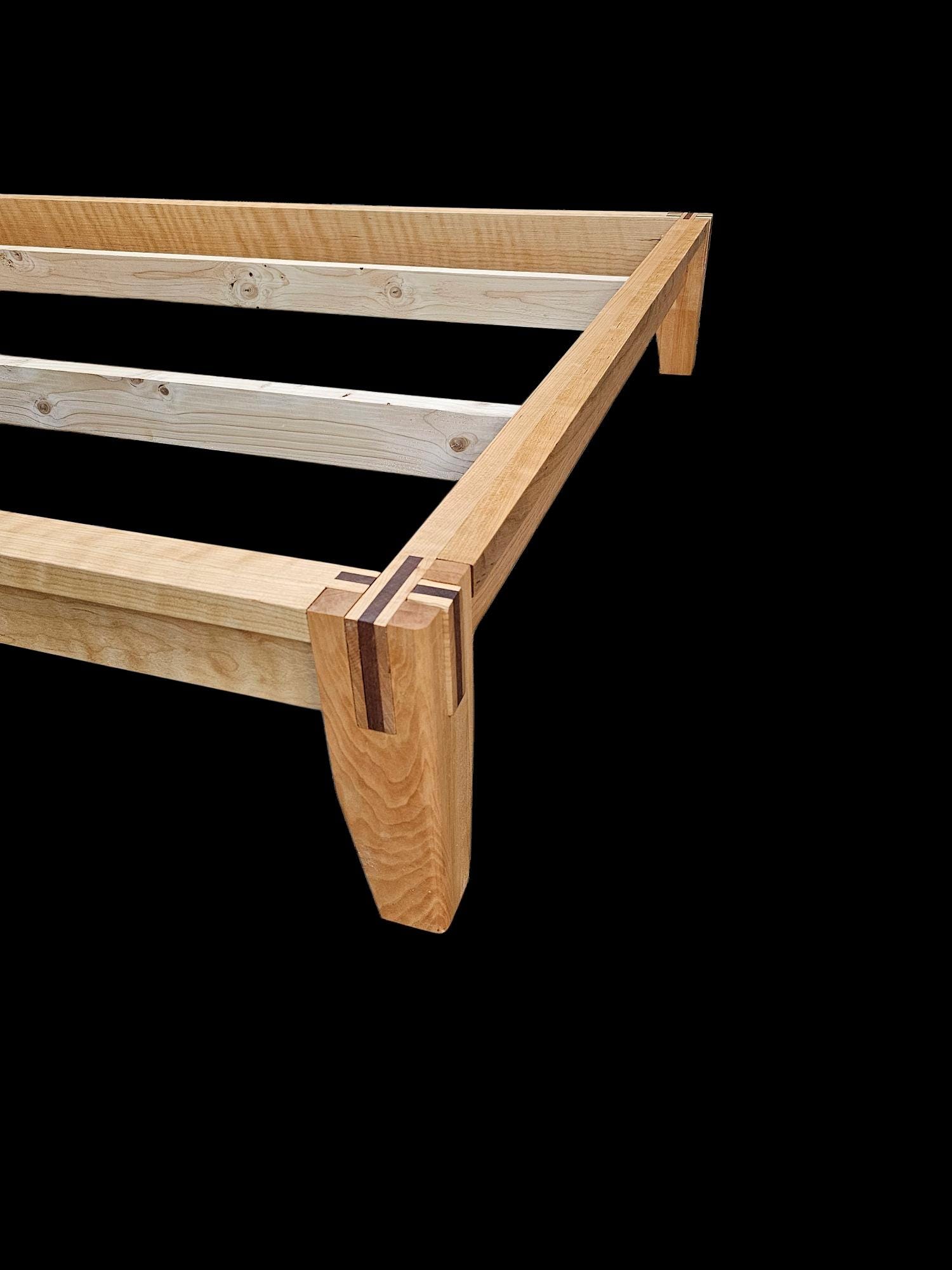 Castle Joint Basic Bed, Japanese Joinery Basic Bed, Solid Wood Bed ...