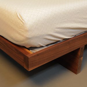 Kyoto Bed With Headboard, Modern Design Bed, Japanese Joinery Design ...