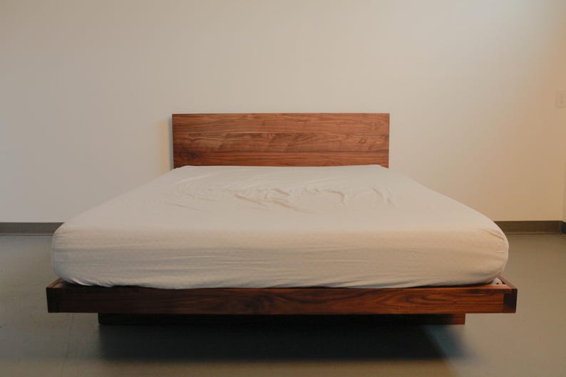 Kyoto Bed With Headboard, Modern Design Bed, Japanese Joinery Design ...