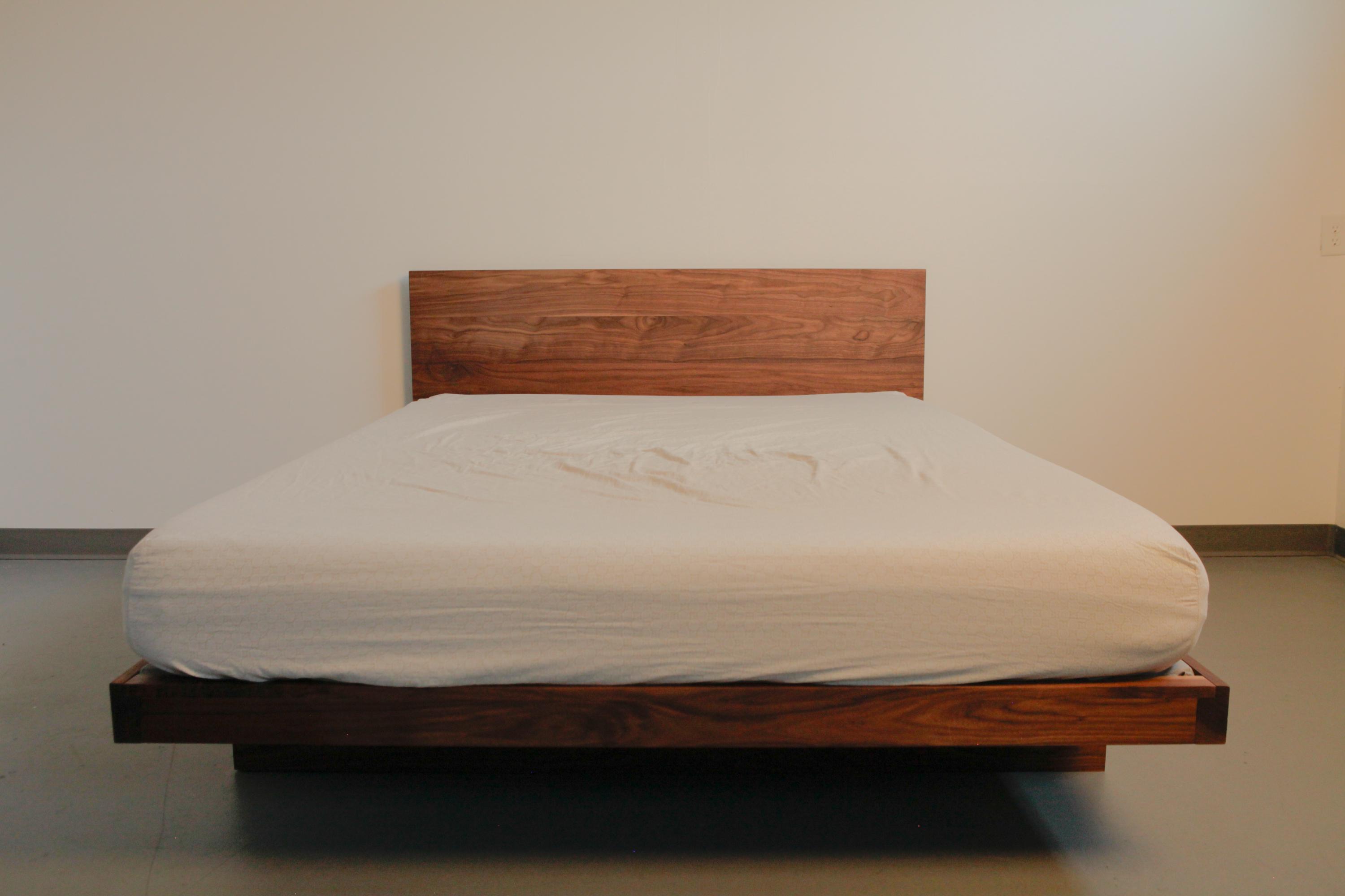 Kyoto Bed With Headboard, Modern Design Bed, Japanese Joinery Design ...