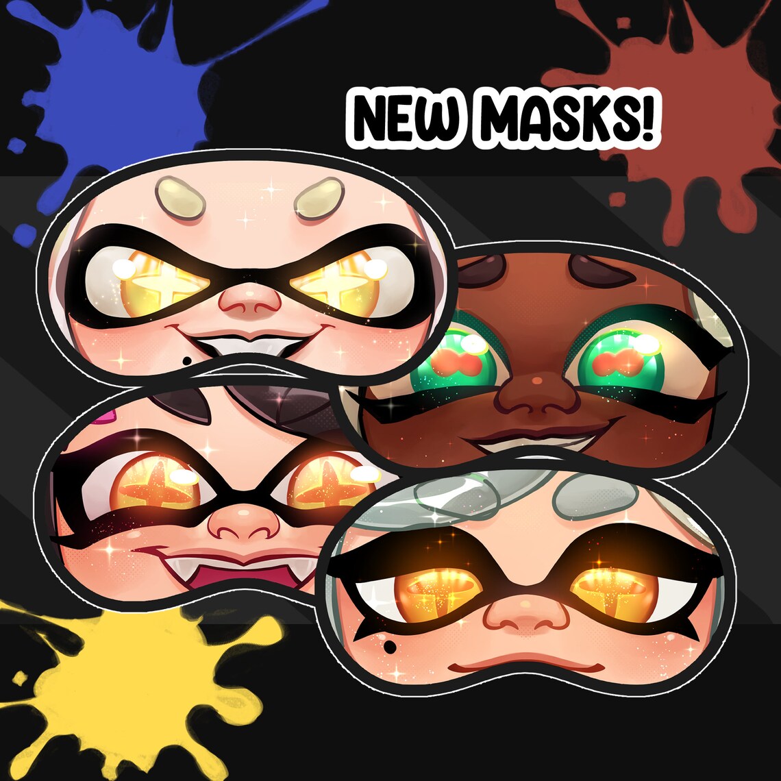 Splatoon 3 Deep Cut Eye Masks RESTOCK New Masks - Etsy UK