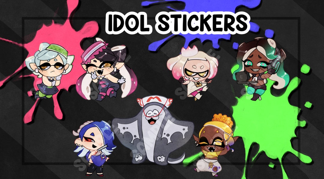 Splatoon Idols 2.5inch Vinyl Stickers - Etsy