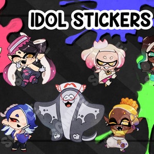 Splatoon Idols 2.5inch Vinyl Stickers - Etsy