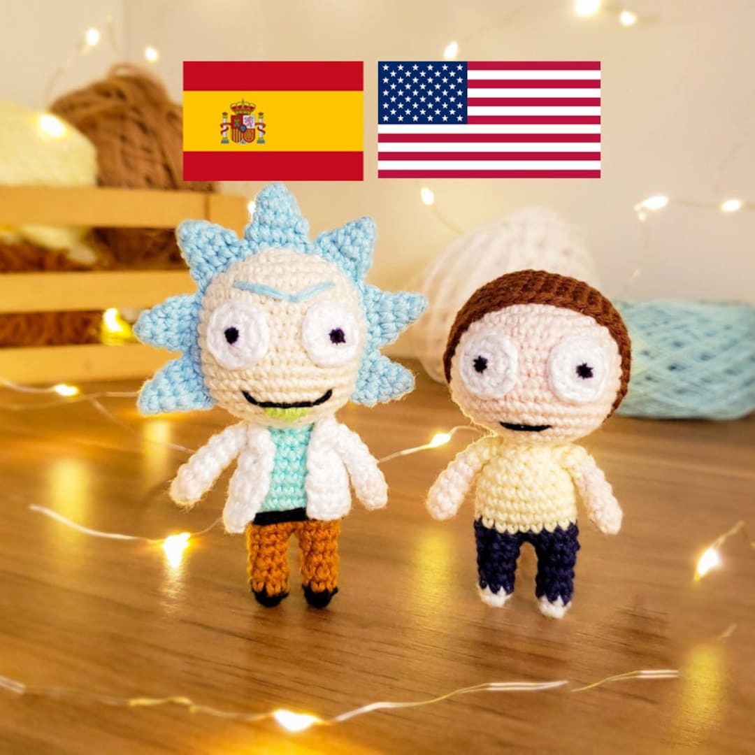 Rick and Morty Crochet Patterns, Rick Crochet Pattern, Morty Crochet ...