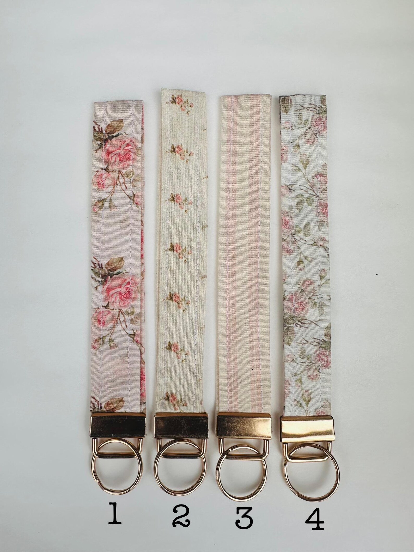 Handmade Floral Coquette Keychain: Pink Pastel Fabric - Etsy