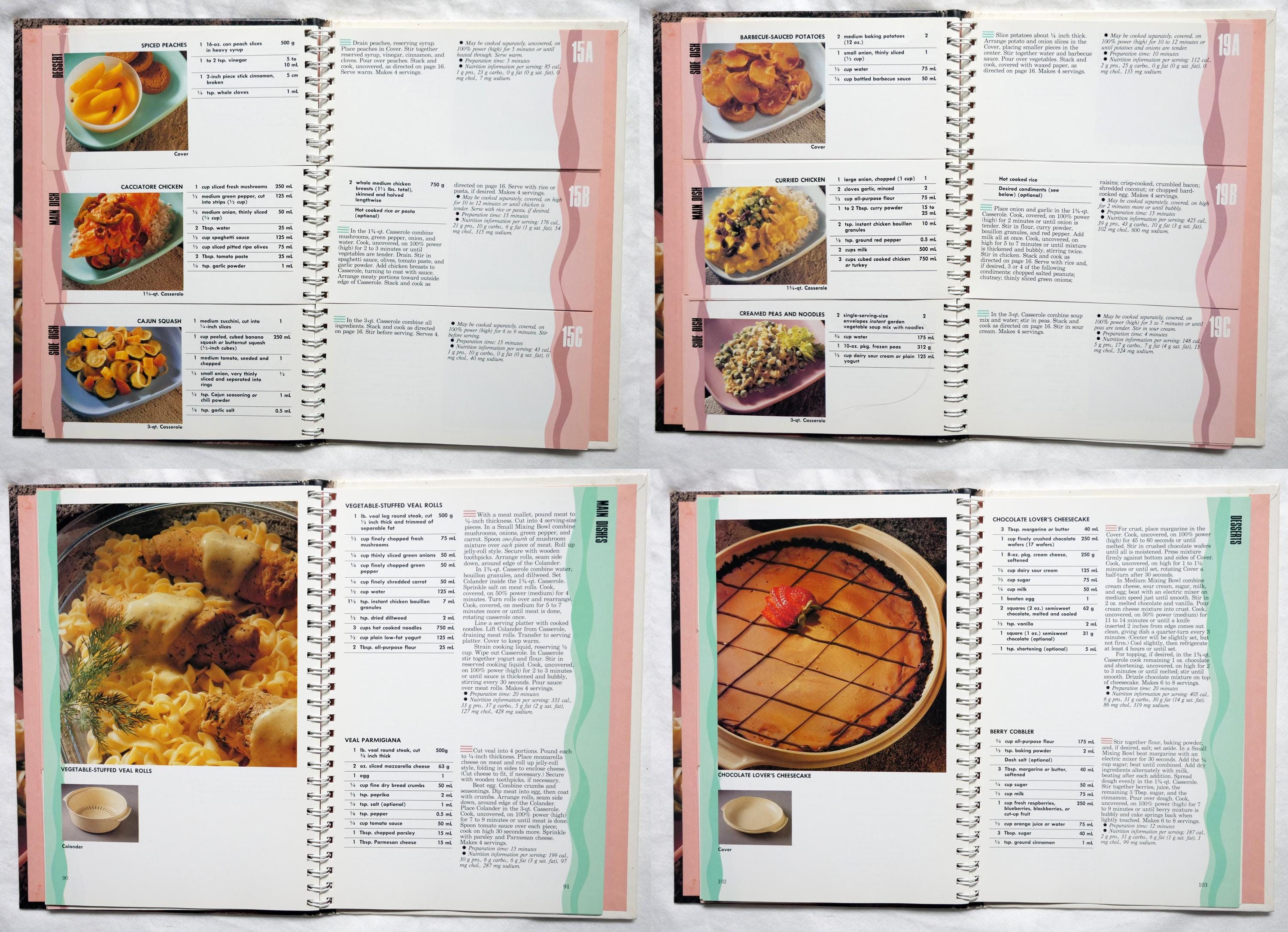 Vintage Tupperware Cookbook / Stack-cooked Meals / Microwave Cookbook ...