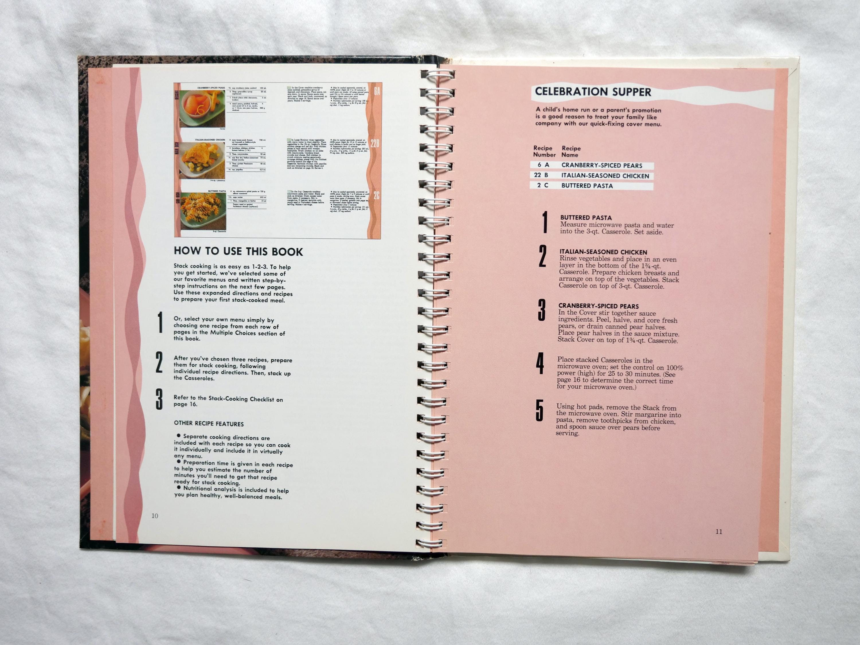 Vintage Tupperware Cookbook / Stack-cooked Meals / Microwave Cookbook ...