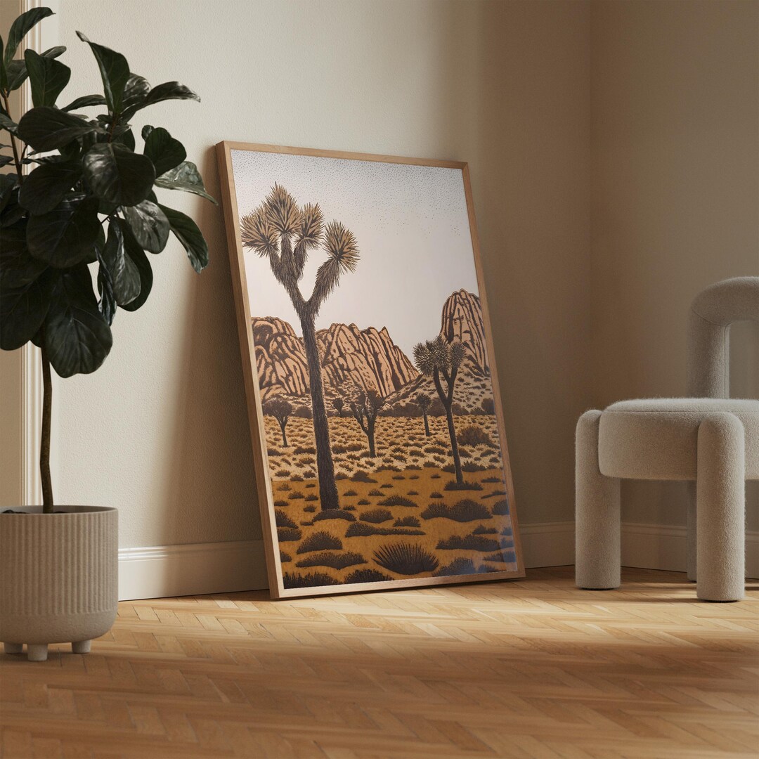 Joshua Tree Wall Art - National Park Art, Joshua Tree Decor, California ...