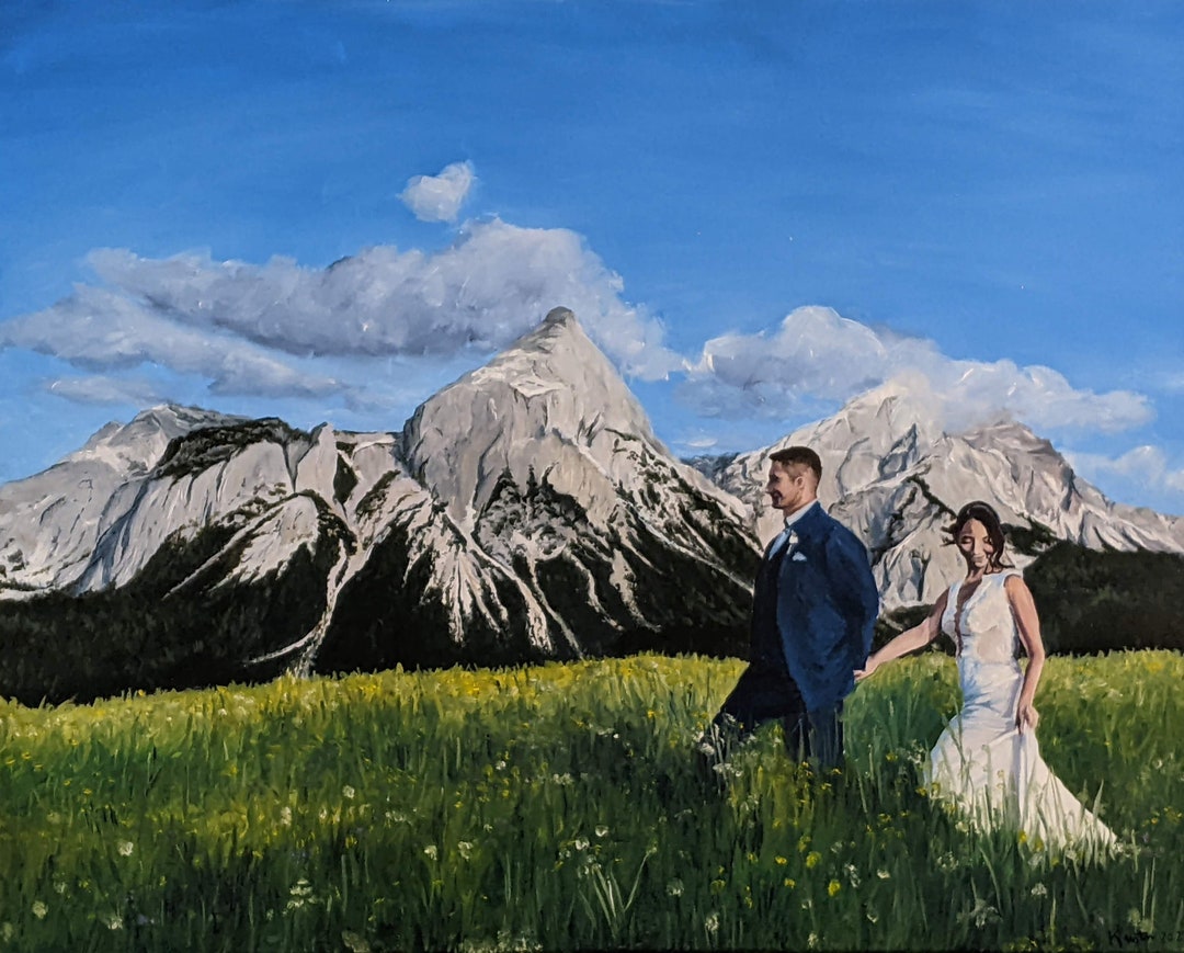 Custom Oil Painting of Wedding Photo - Etsy