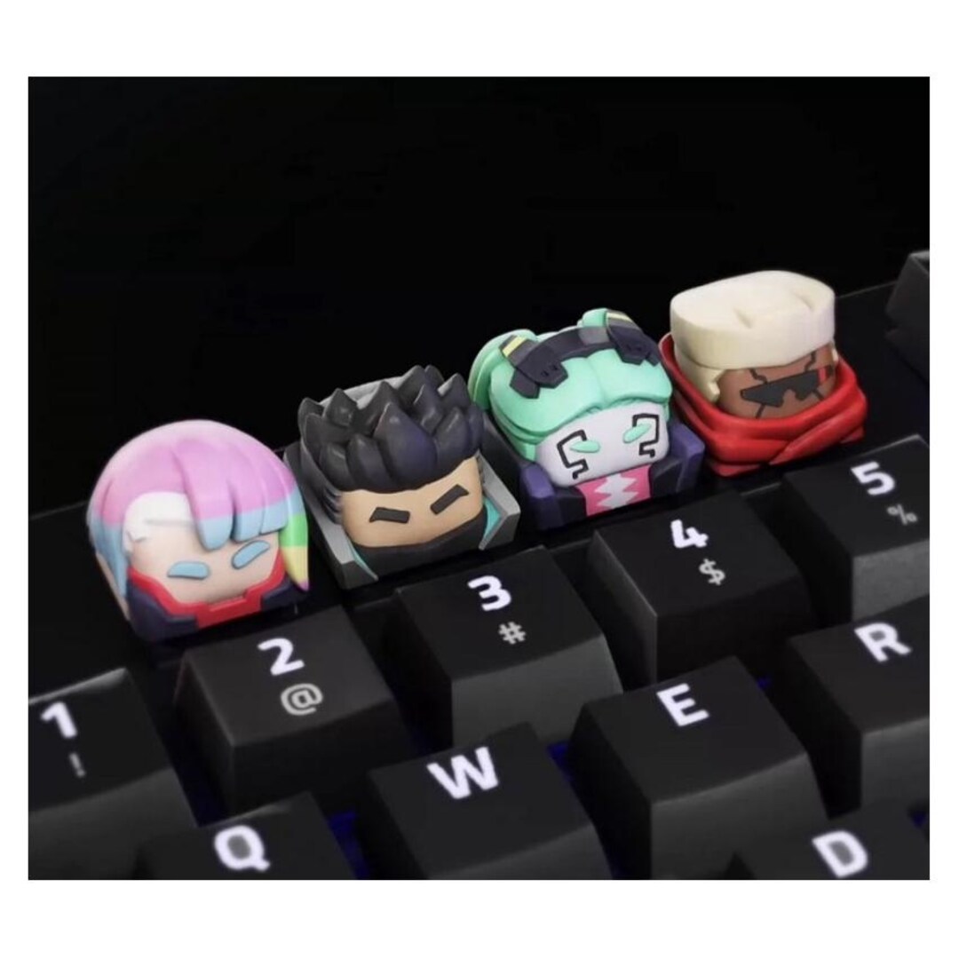 Cyberp.unk: Edger.unners Keycaps Mechanical Keyboard, Artisan Keycap ...