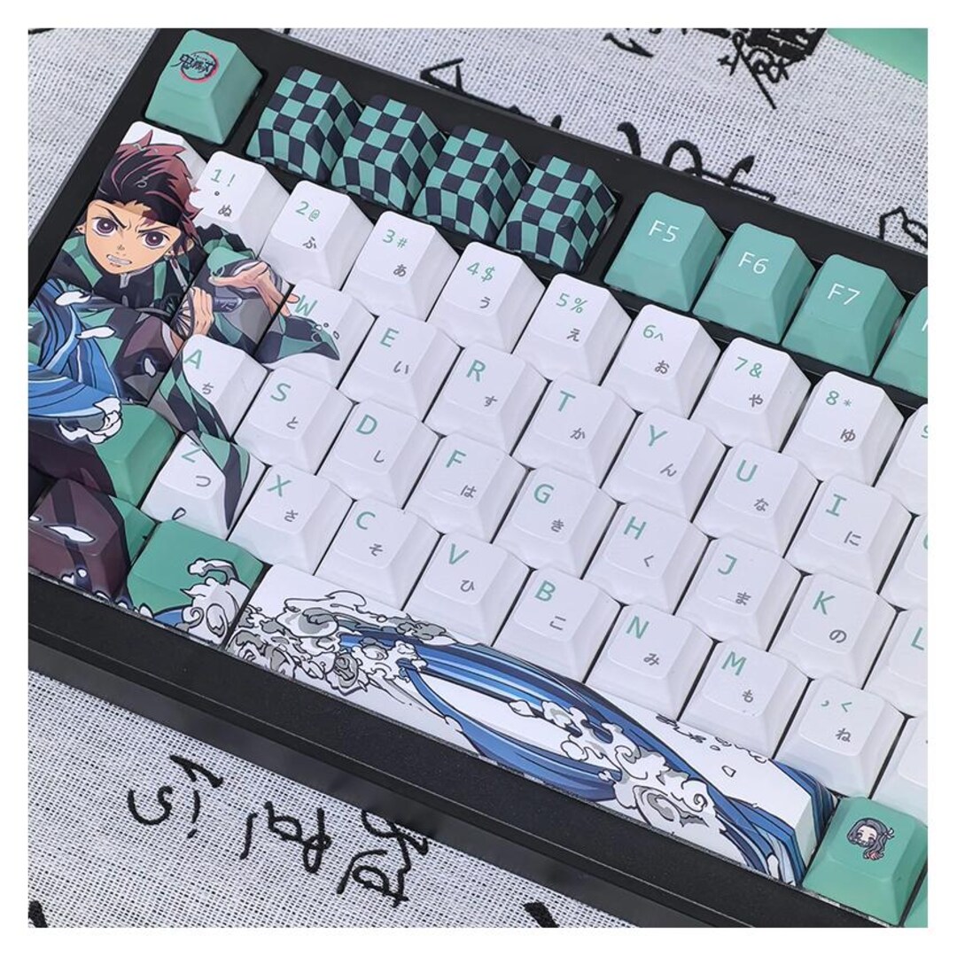 Japanese Anime Keycaps Cherry Profile PBT Keycap Anime Key Caps for ...
