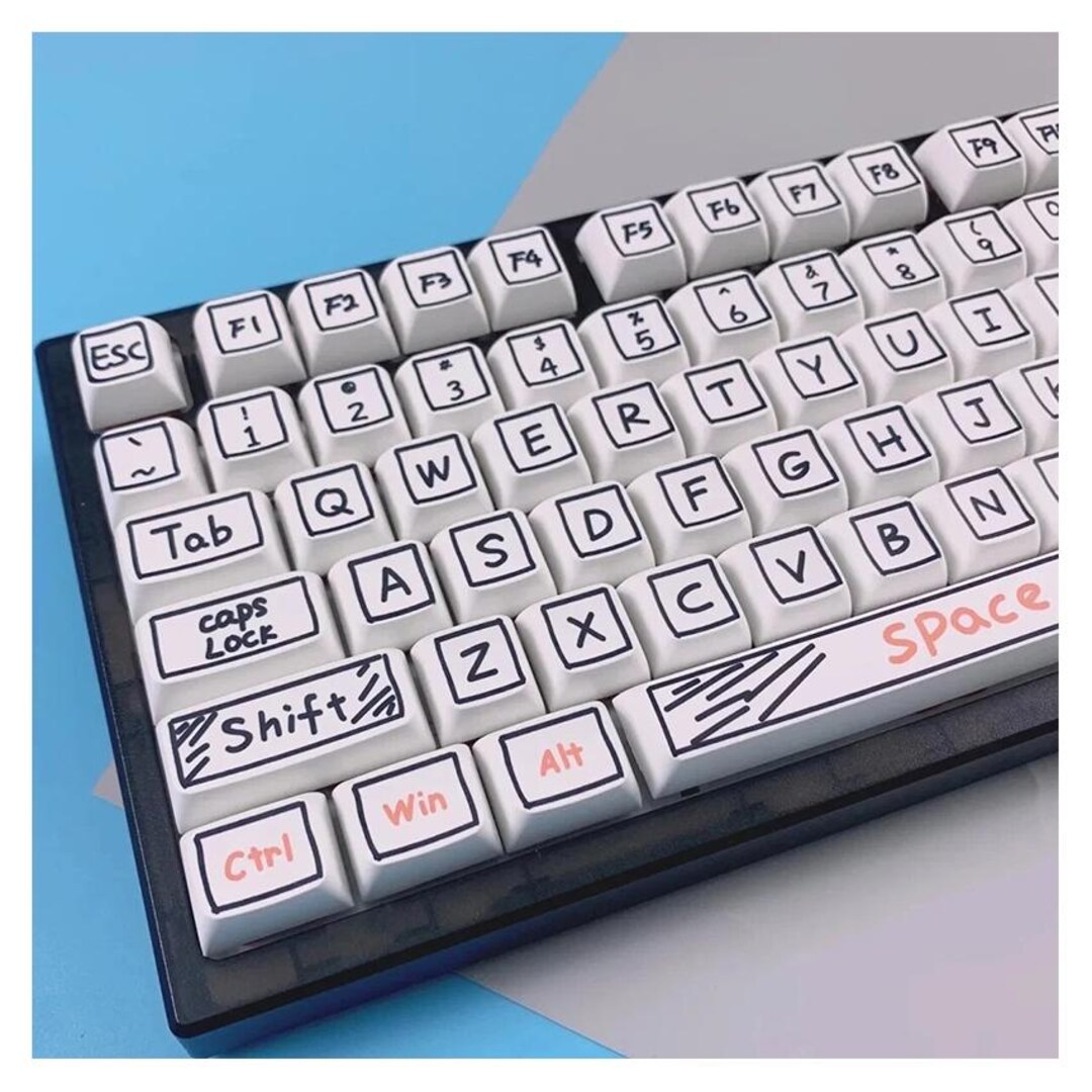 126 Keys Graffiti Keycap XDA Profile PBT Keycaps for Mechanical ...