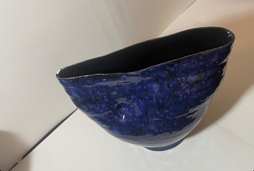 Deep Blue Night Sky Vase - Etsy