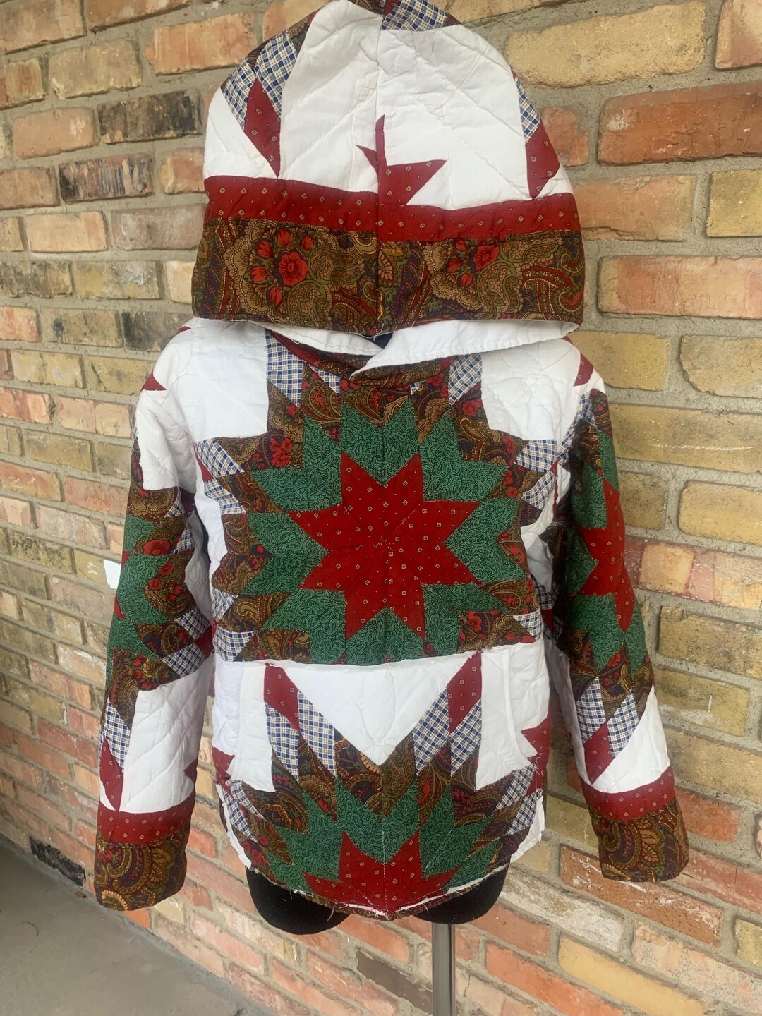 Handmade Quilt Hoodie Pullover Christmas - Etsy