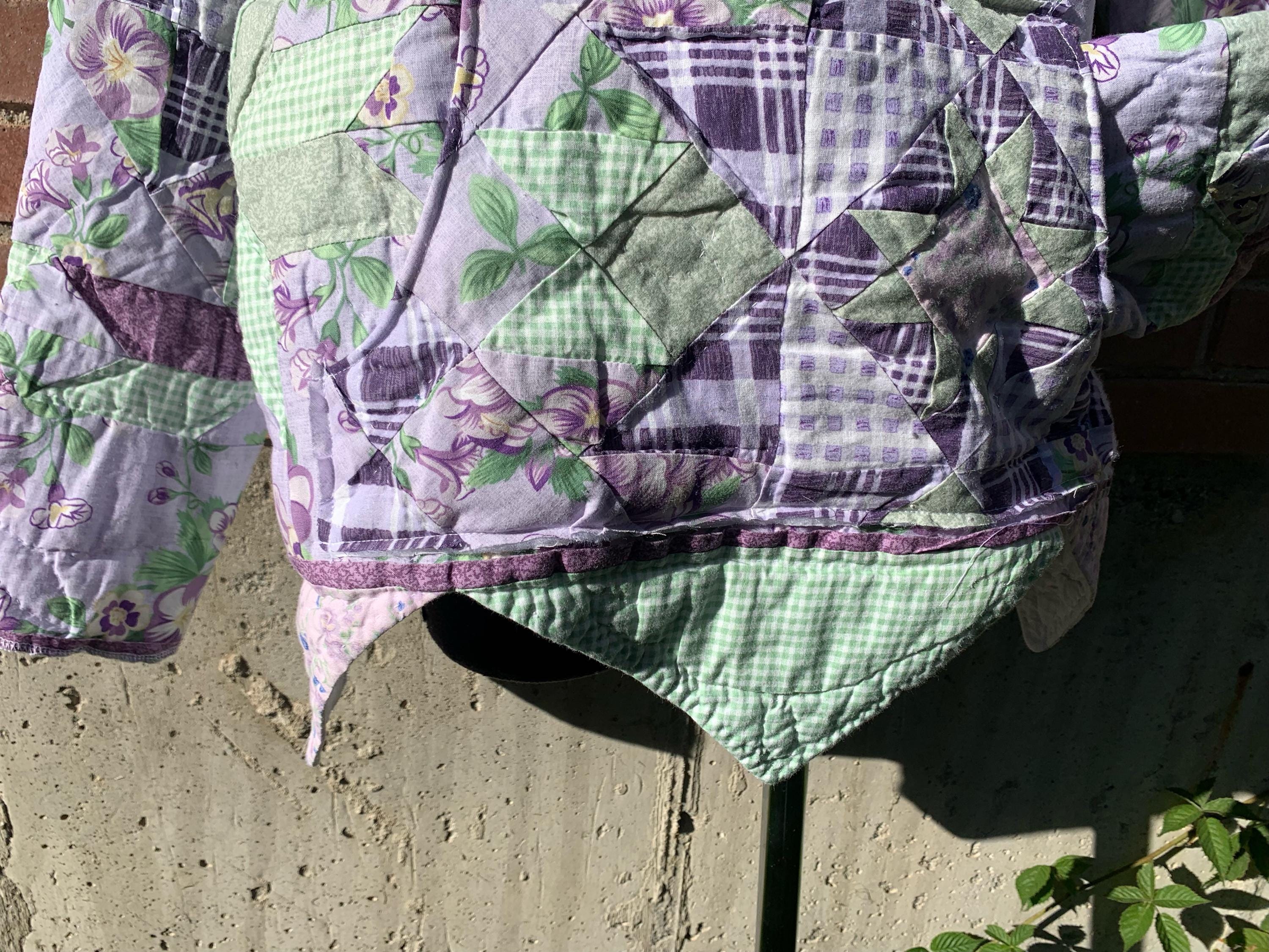 Handmade Quilt Pullover Hoodie - Etsy