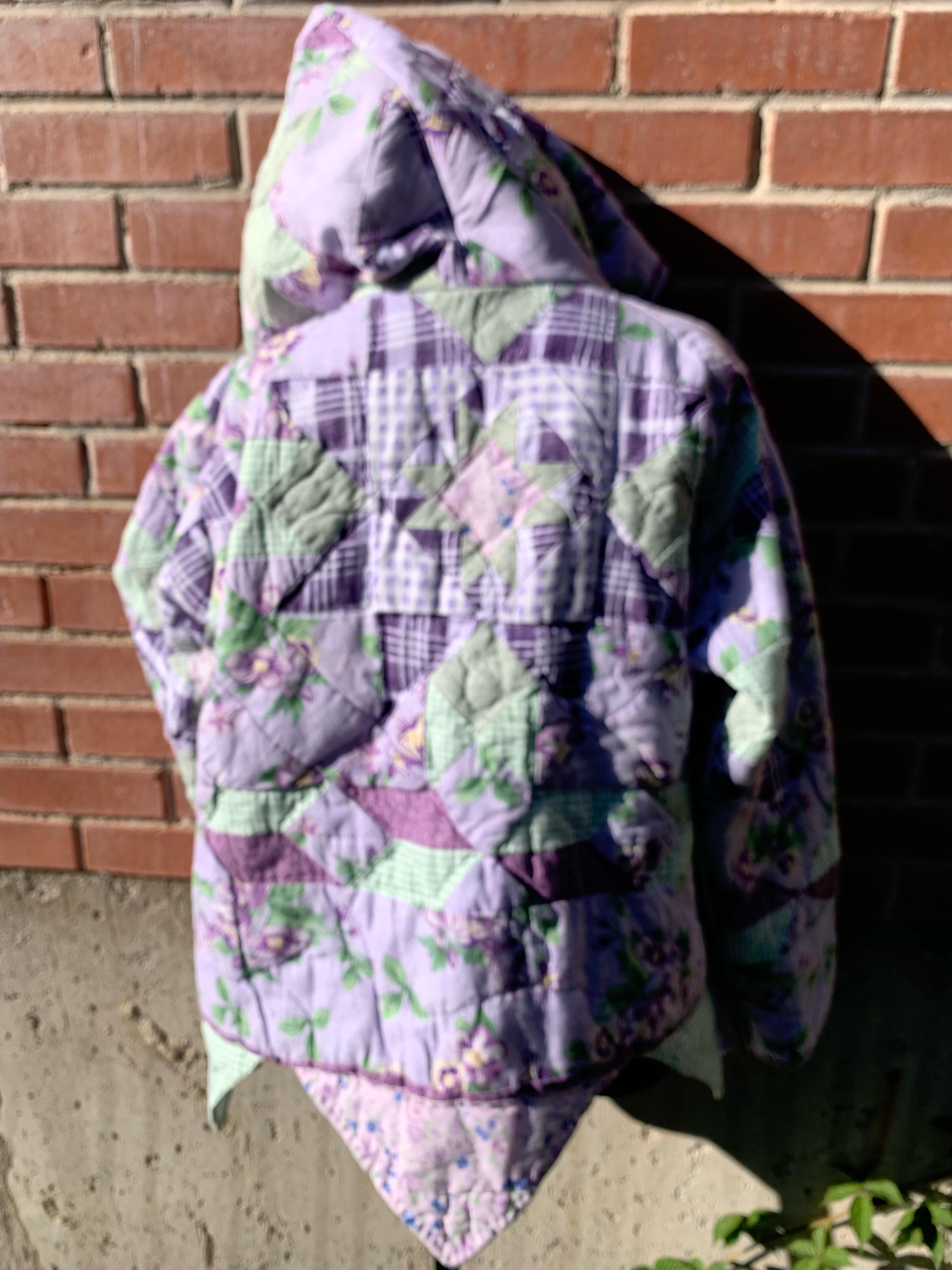 Handmade Quilt Pullover Hoodie - Etsy
