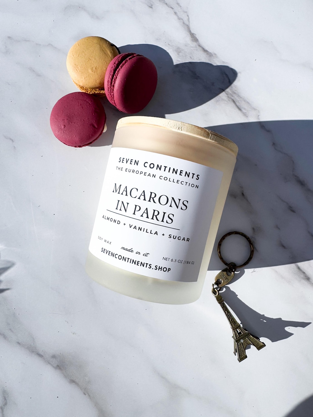 Macarons in Paris Candle | Paris Cafe Soy Candle, Smells Like Macarons ...