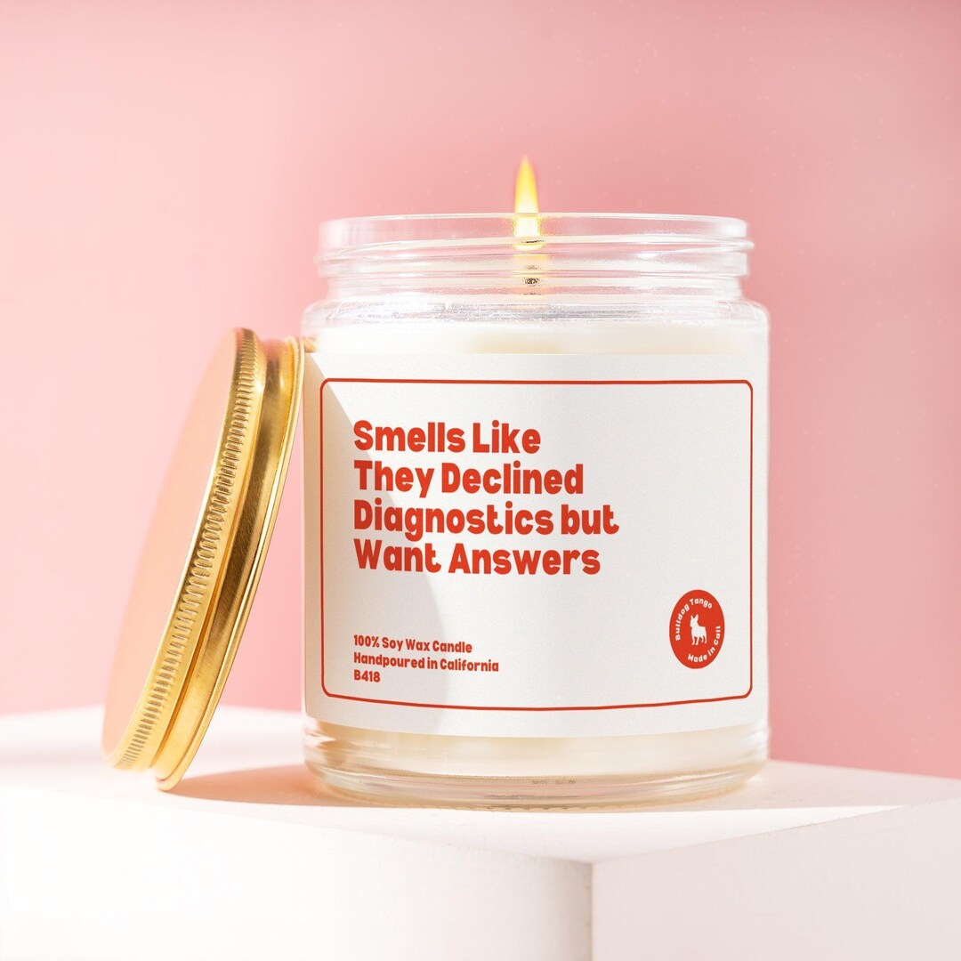 Vet Tech Gift Funny Candle Declined Diagnostics Vet Tech Gift ...