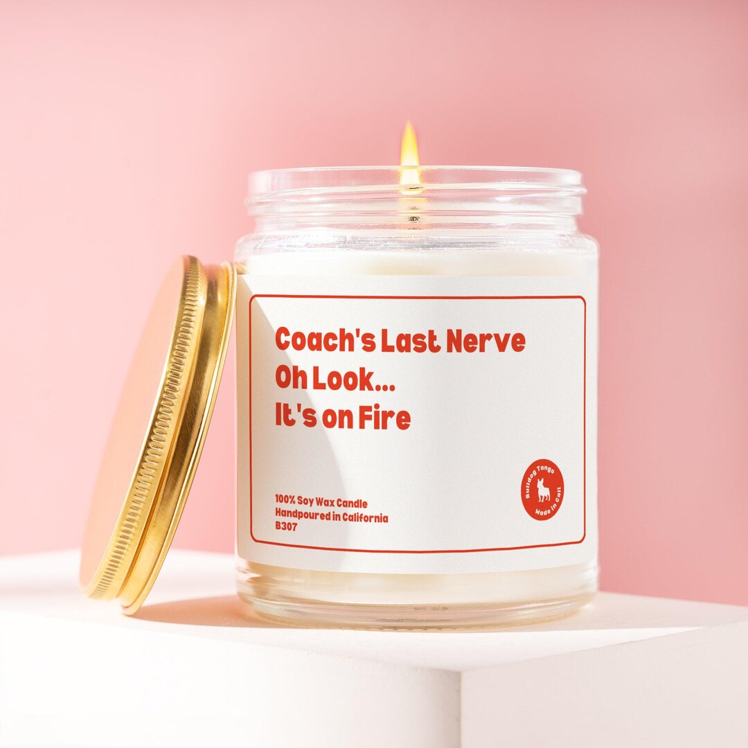 Coach Appreciation Gift Best Coach Candle Sports Team Christmas Gift ...