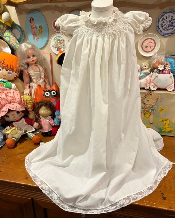 vintage dress 1980s baby - Gem