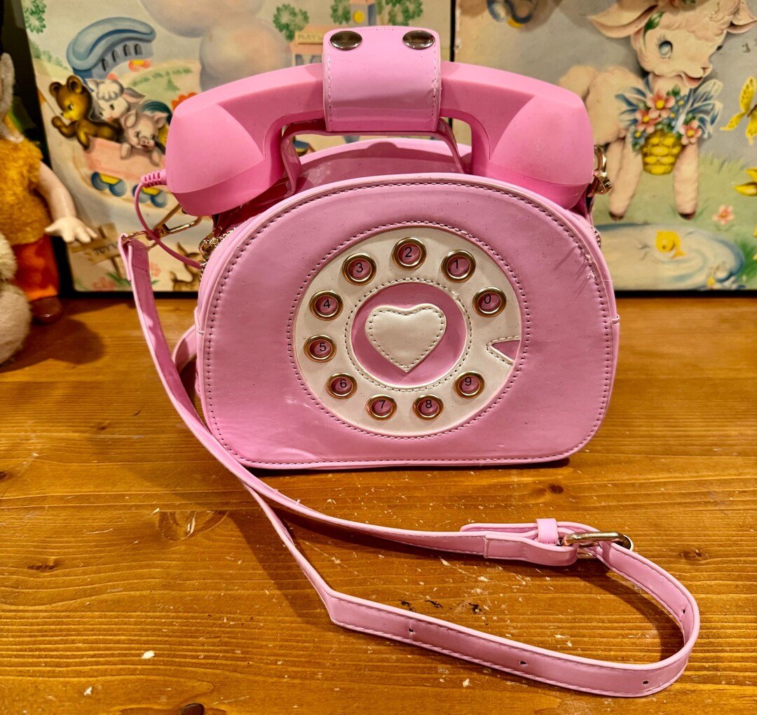 Pink Telephone Purse - Etsy