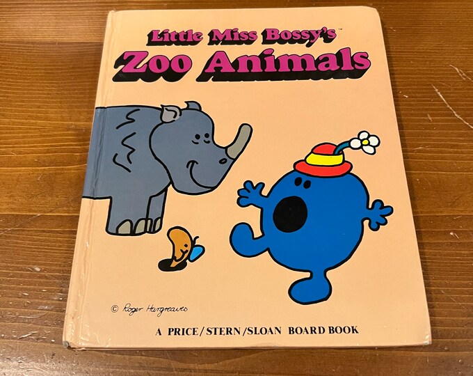 Little Miss Bossy's Zoo Animals Board Book - Etsy