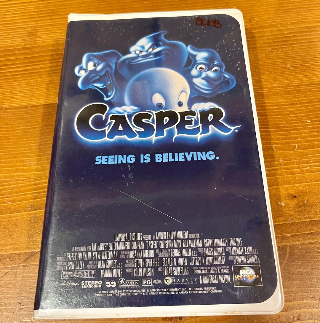 Vintage Casper VHS: 1995 Family Movie - Christina Ricci - Etsy