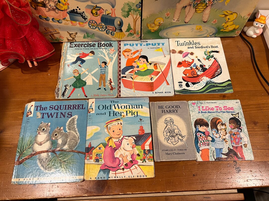 Vintage Kids Book Collection - Etsy