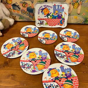 Vintage Humpty Dumpty Tin Tea Set - Etsy