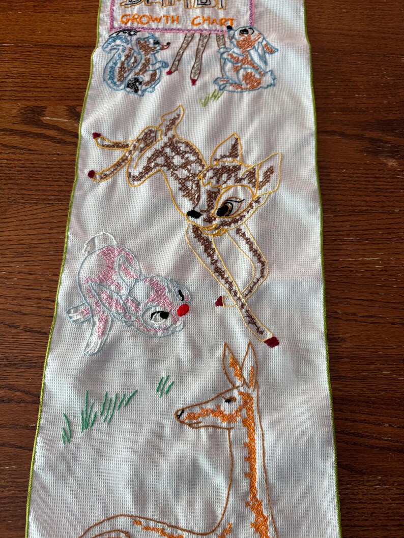 Vintage Bambi Growth Chart - Etsy